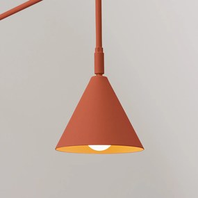 Sollux Lighting Nástěnné svítidlo NOX okrově červené