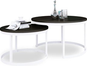 ADRK Furniture Konferenční stolek 2v1 OKIN CT-OKI-W-B