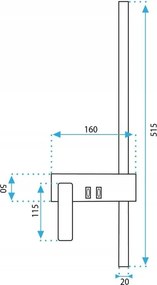 Nástěnné LED svítidlo APP1439-W pravé černo-zlaté/neutrální bílá