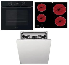 Akční set spotřebičů Whirlpool trouba OMK58CU1SB + myčka WIC3C26F + varná deska AKT8090NE
