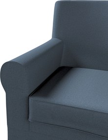 Potah na křeslo IKEA Ektorp Jennylund barva modrá látka pletený vzor