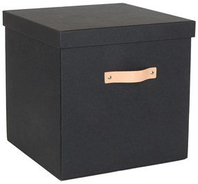 Úložná skládací krabice LOGAN ze 100% recyklovatelného papíru 31x31x31cm, černá