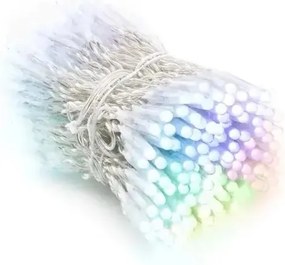 Barevná světýlka venkovní Twinkly strings PRO 25 m, RGB 250 diod, bílý kabel, IP44