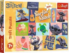 TREFL Puzzle Lilo  Stitch: Havajské dobrodružství / 200 dílků / 48 x 3