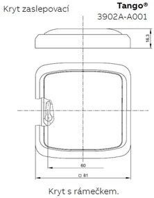 ABB Tango záslepka slonová kost 3902A-A001 C