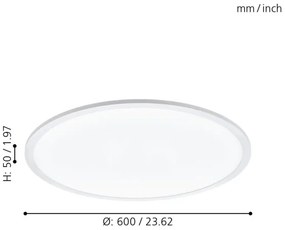 Eglo 98209 - LED Stmívatelné stropní svítidlo SARSINA-A LED/30W/230V +DO