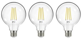 Žárovka LED, E27, G95, 3,8W, 2700K, 806lm, 3 kusy