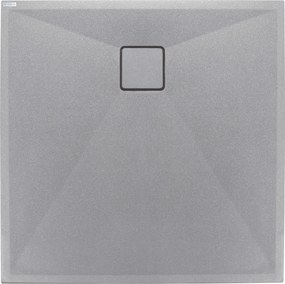 Deante Correo, čtvercová granitová sprchová vanička 80x80x3, 5 cm, šedá, DEA-KQR_S42B