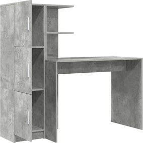 Stůl Betonově šedá 133.5 x 50 x 124 cm 2 ks 3337292
