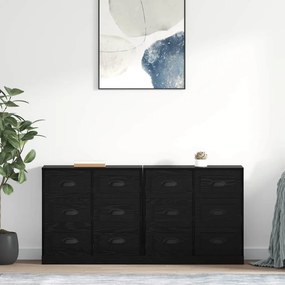 Konzole 2 ks Černý dub 70 x 35,5 x 67,5 cm Kompozitní dřevo 3402667