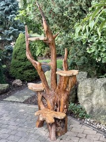Škrabadlo pro kočky nebo stojan na květiny, Teak 209 cm 185 - 220 cm