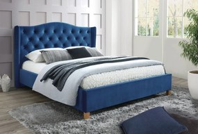 Casarredo - Komfort nábytek Čalouněná postel ASPEN 160x200, granátově modrá