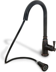 Rea Deco, vysoká dřezová baterie h-430, černá matná/retro, REA-B0182