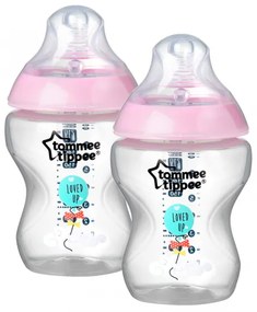 Tommee Tippee Kojenecká láhev C2N 2 ks 260 ml 0 m+ Modrá+hnědá