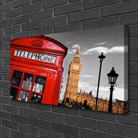 Obraz na plátně Telefonní Budka Londýn 100x50 cm