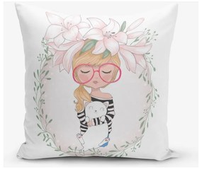 Povlak na polštář s příměsí bavlny Minimalist Cushion Covers Student, 45 x 45 cm