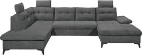 XXXLutz SEDACÍ SOUPRAVA, textil, barvy grafitu MID.YOU - Sedací soupravy - 002220053718