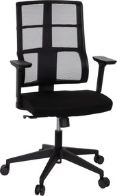 XXXLutz OTOČNÁ ŽIDLE, síťovina, plochá tkanina, černá MID.YOU - Online Only kancelářské židle - 001918039901