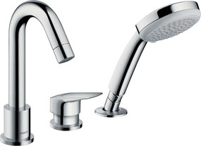 Hansgrohe Logis - Baterie na okraj vany, 3-otvorová instalace, chrom 71313000