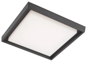 Redo 9190 Bezel, venkovní stropní svítidlo LED 30W 3000K, antracitová, 34 x 34 cm, IP54