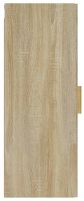 Nástěnná skříňka dub sonoma 34,5 x 34 x 90 cm kompozitní dřevo - Default Title