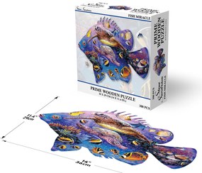 PRIME 3D Dřevěné PUZZLE - Rybí zázrak 300 dílků
