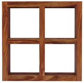 Indický nábytek - Knihovna Gani 90x90x35 z indického masivu palisandr Only stain