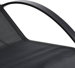 Outsunny Sada Zahradních Lehátků Metal Mesh 3-dílná Sada Lehátka se Servírovacím Stolkem Zahradní Nábytek se 2 Lehátky a 1 Bočním Stolkem Skupina Sed…