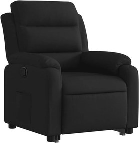 Zvedací polohovací křeslo černé textil 3204982