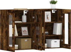 Nástěnné skříňky 2 ks kouřový dub kompozitní dřevo 3197902