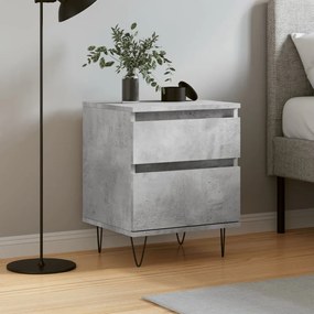 vidaXL Noční stolek 40x35x50 cm kompozitní dřevo [830682] Barva: Betonová šedá