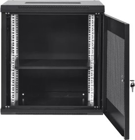 Síťová serverová skříň pro montáž na stěnu 12U, hloubka 39,4 cm