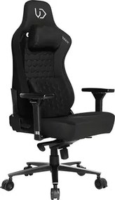 ULTRADESK Herní křeslo Throne černá / textil / 4D področky / 140 kg /