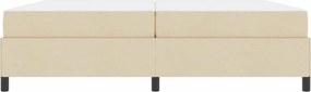 Postel s boxspringem Krémová 200 x 200 cm textil 3398890