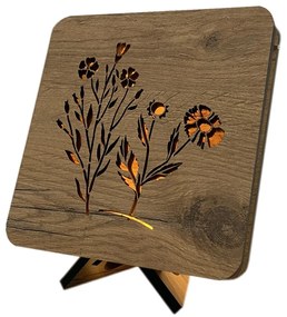 Li-Go "Hvozdík" lampa 19x19cm provedení povrchu: dub