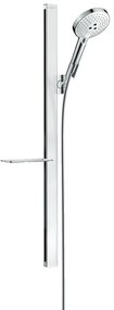 Hansgrohe Raindance Select S, sprchová sada 120 3jet se sprchovou tyčí 90 cm a miskou na mýdlo, bílá/chromová, HAN-27648400