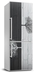 Wallmuralia Nálepka fototapeta lednička Stromy na zdi 60x180 cm