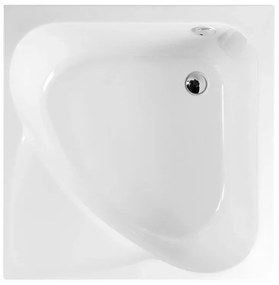 Polysan CARMEN hluboká sprchová vanička, čtverec 90x90x30cm, bílá - 29611