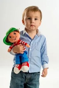 TEDDIES Panáček Honzík / Hadrový, látka / 30 cm / Česky mluvící / Na k