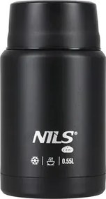 Nils Camp NC3807 černá / Termoska na jídlo / 550 ml / nerez