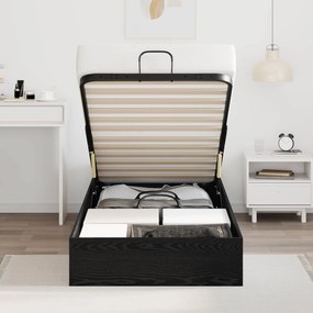 Ottoman postel Černý Dub 75,5 x 190 cm Dřevěný materiál 3409302