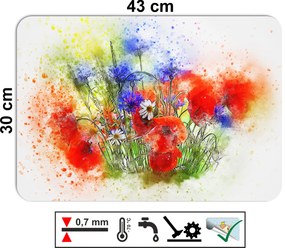 PokojovaDekorace.cz, Prostírání na stůl - 181, Květiny, 43x30cm