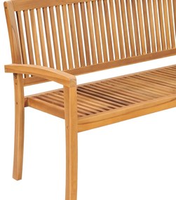 vidaXL Marketos Stohovatelná zahradní lavice s poduškou 159 cm masivní teak