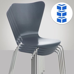Sada 2 konferenčních židlí Calisto – šedá