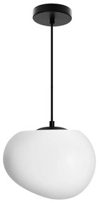 Černo-bílé závěsné svítidlo ø 25 cm Stones – Candellux Lighting