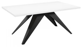 Rozkládácí jídelní stůl Awelian 140, Barva: černá / arktická bílá