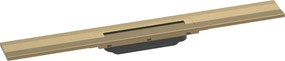 Hansgrohe RainDrain Flex, vrchní sada sprchového žlabu 700, zkracovatelný, pro instalaci ke zdi, kartáčovaný bronz, HAN-56050140