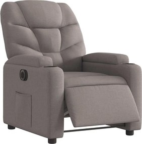 Elektrické polohovací křeslo taupe textil 3204580