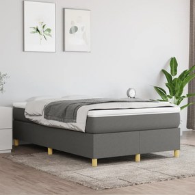 Rám postele s boxspringem tmavě šedá 120 x 200 cm textil 3120946