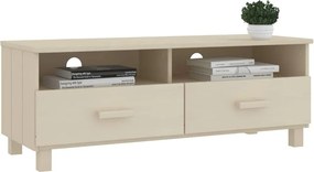 TV stolek HAMAR medově hnědý 106 x 40 x 40 cm masivní borovice 340468